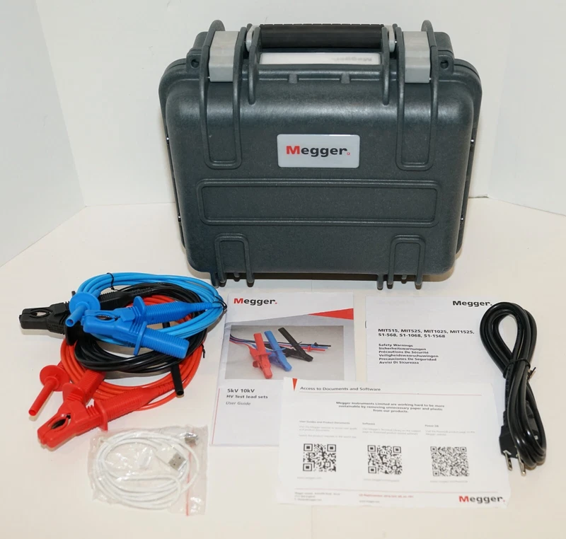 MEGGER MIT515 5-kV DIAGNOSTIC INSULATION RESISTANCE TESTER PI DAR DD ...