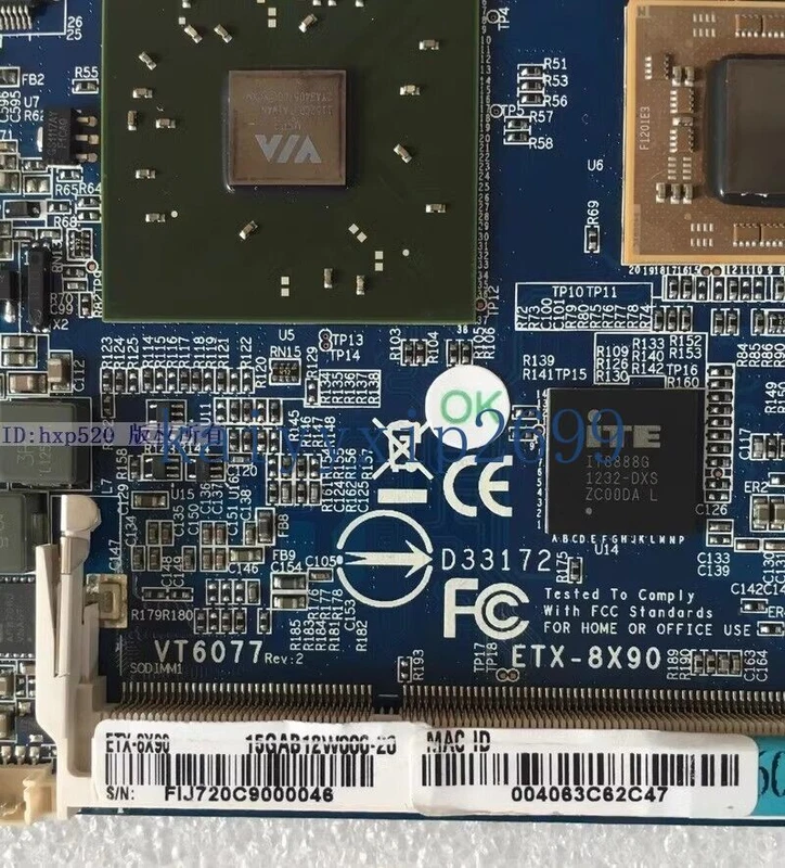 ETX VIA VT6077 ETX-8X90 Industrial Control Board - EDV (Xiamen ...