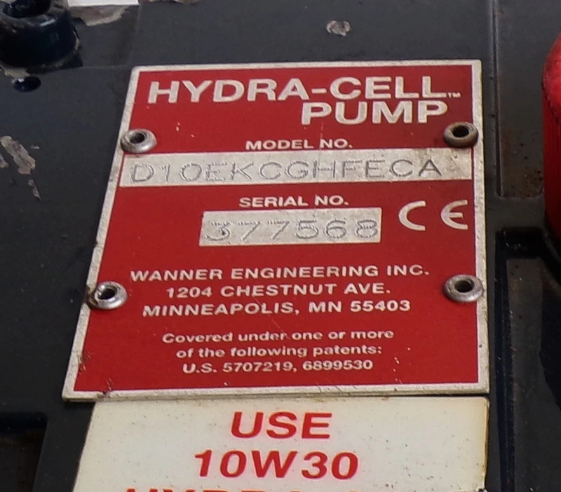 Hydra-cell Wanner Pump # D10EKCGHFECA Cast Iron Sealless Diaphragm Pump ...