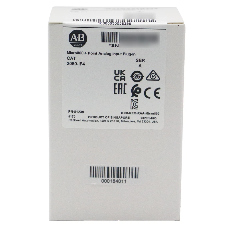 New Factory Sealed 2080-IF4 AB 4 Point Analog Input Plug-in Module ...