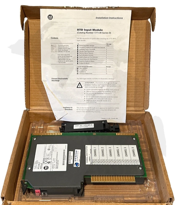Surplus ALLEN BRADLEY 1771-IR D PLC-5 RTD ANALOG INPUT MODULE 6-PT 5VDC ...