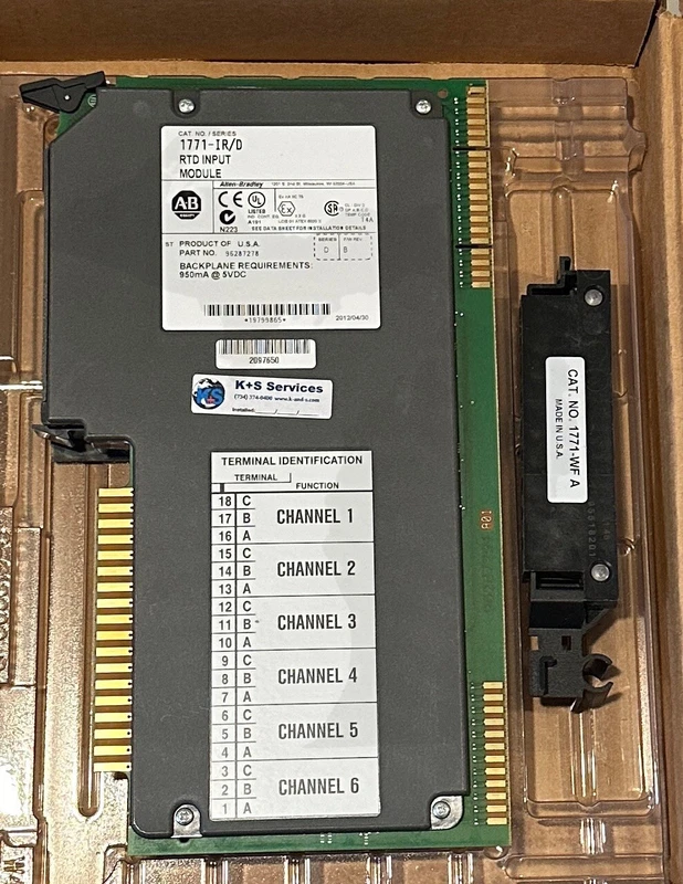 Surplus ALLEN BRADLEY 1771-IR D PLC-5 RTD ANALOG INPUT MODULE 6-PT 5VDC ...