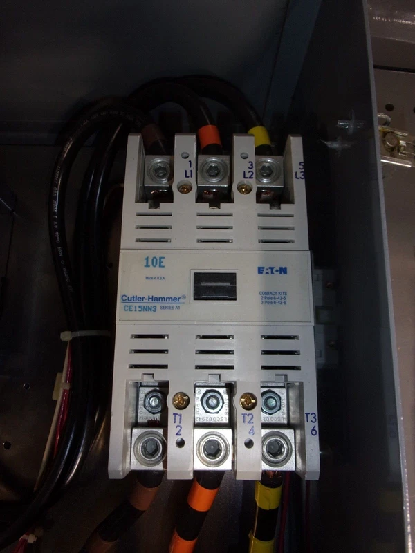 CE15NN3-CUTLER HAMMER-CONTACTOR-3POLE-120VAC COIL 9-2756-1-SIDE MOUNT ...