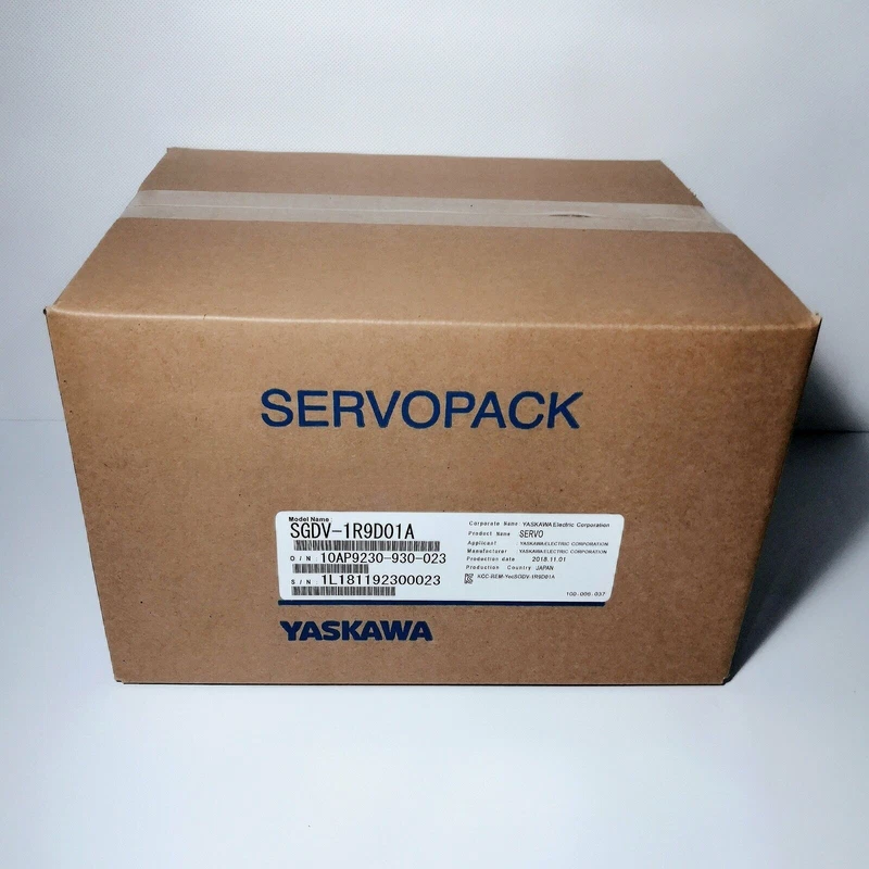 New Yaskawa SGDV-1R9D01A Servo Drive In Box Expedited Shipping - EDV ...